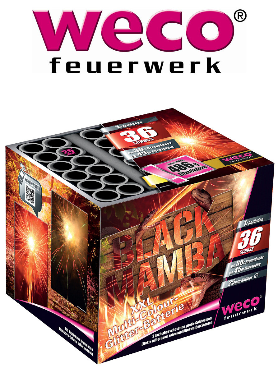 Weco Black Mamba Feuerwerk Batterie Feuerwerksbatterie Berlin kaufen , 24,99